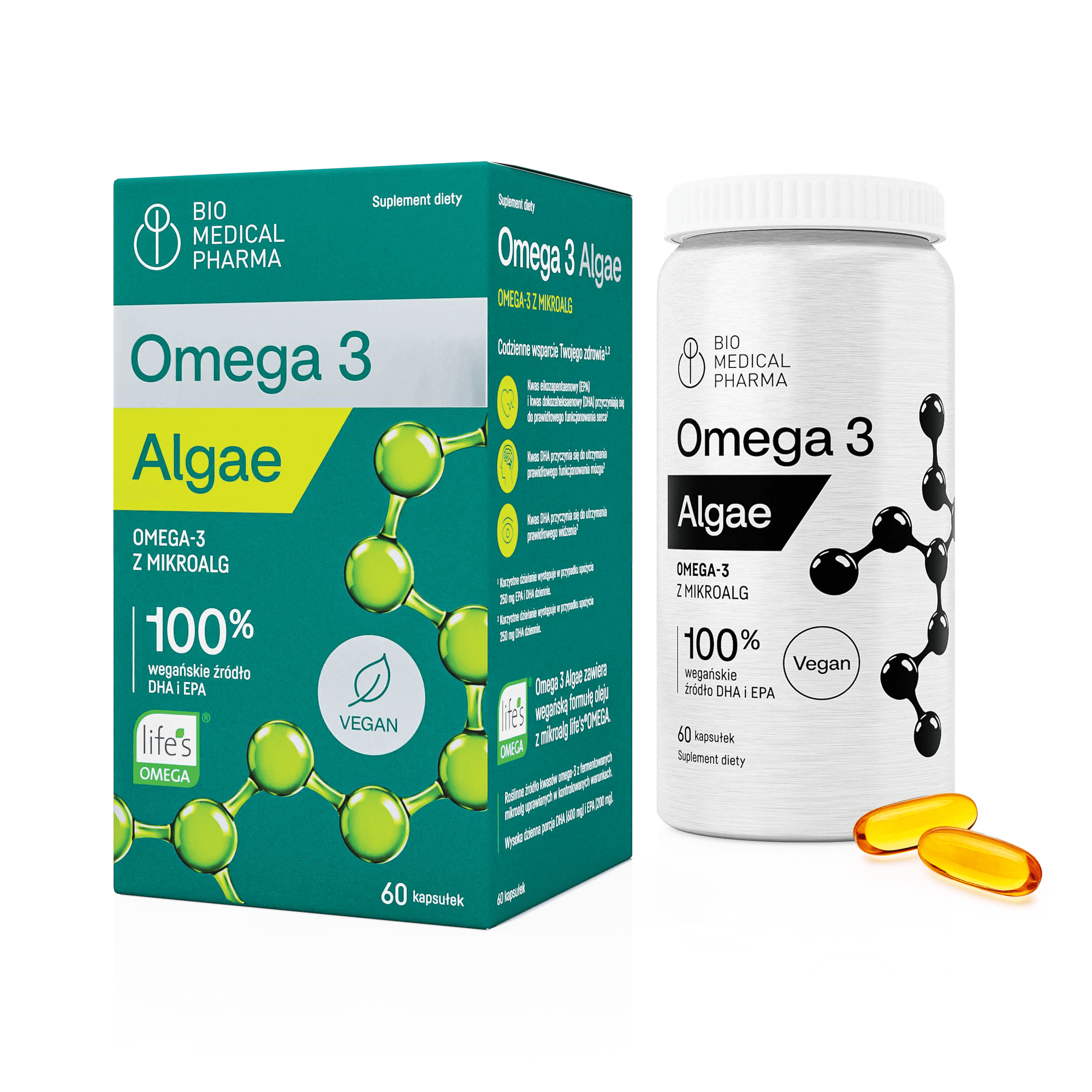 Omega 3 Algae - omega-3 z alg 60 kaps.